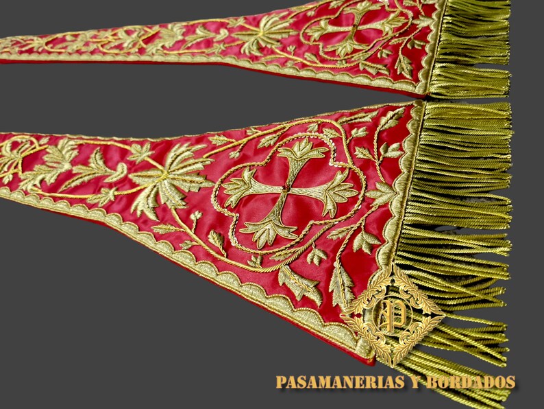 Stola Hand Embroidered Made With Metallic and Bullion Threads. - Etsy