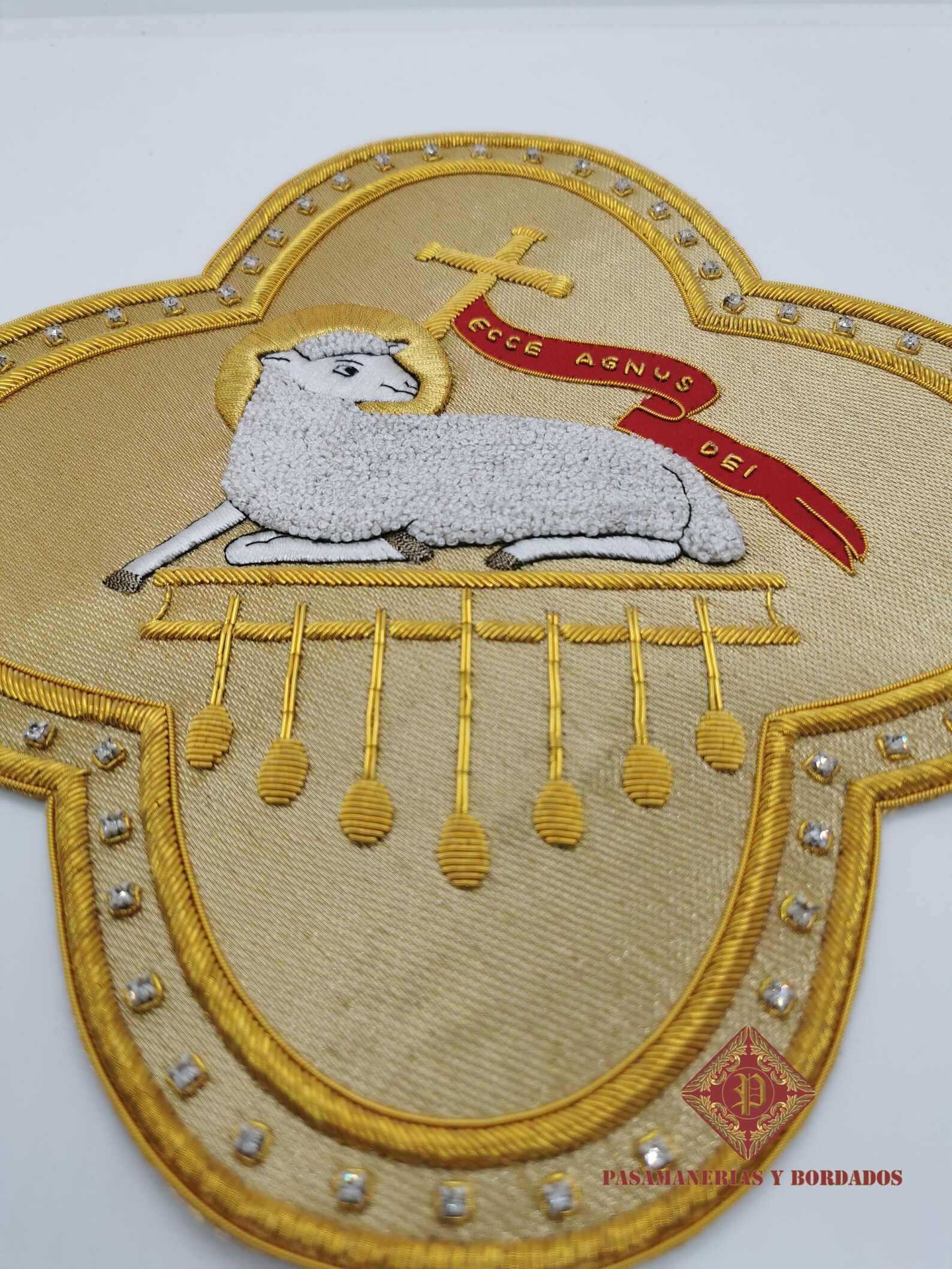 Hand Embroidered Agnus Dei Emblem | Etsy