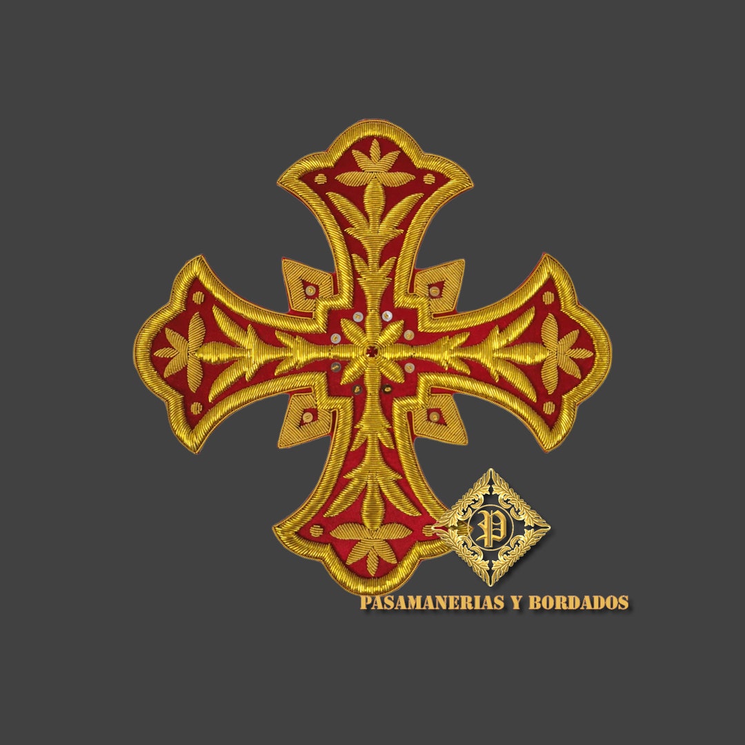 Hand Embroidered Cross for Liturgical Vestments - Etsy
