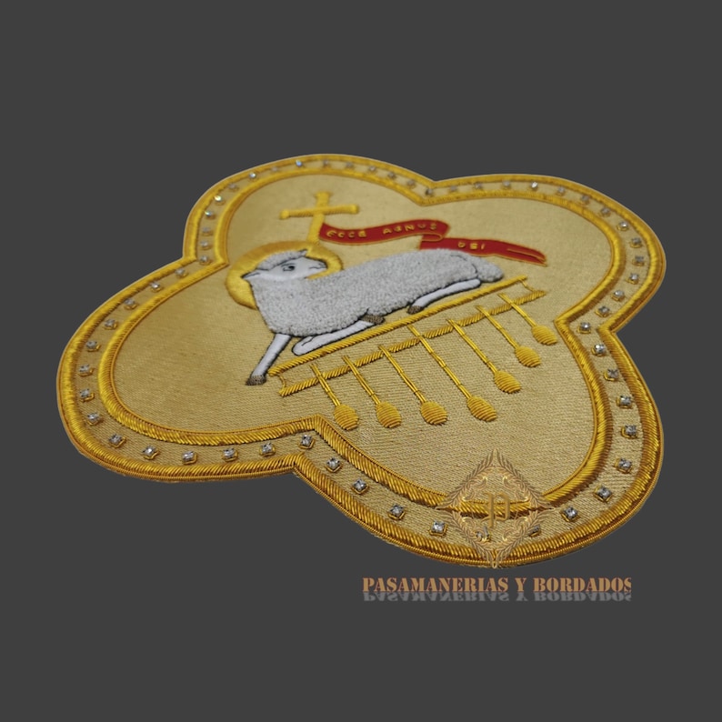 Hand Embroidered agnus Dei Emblem | Etsy