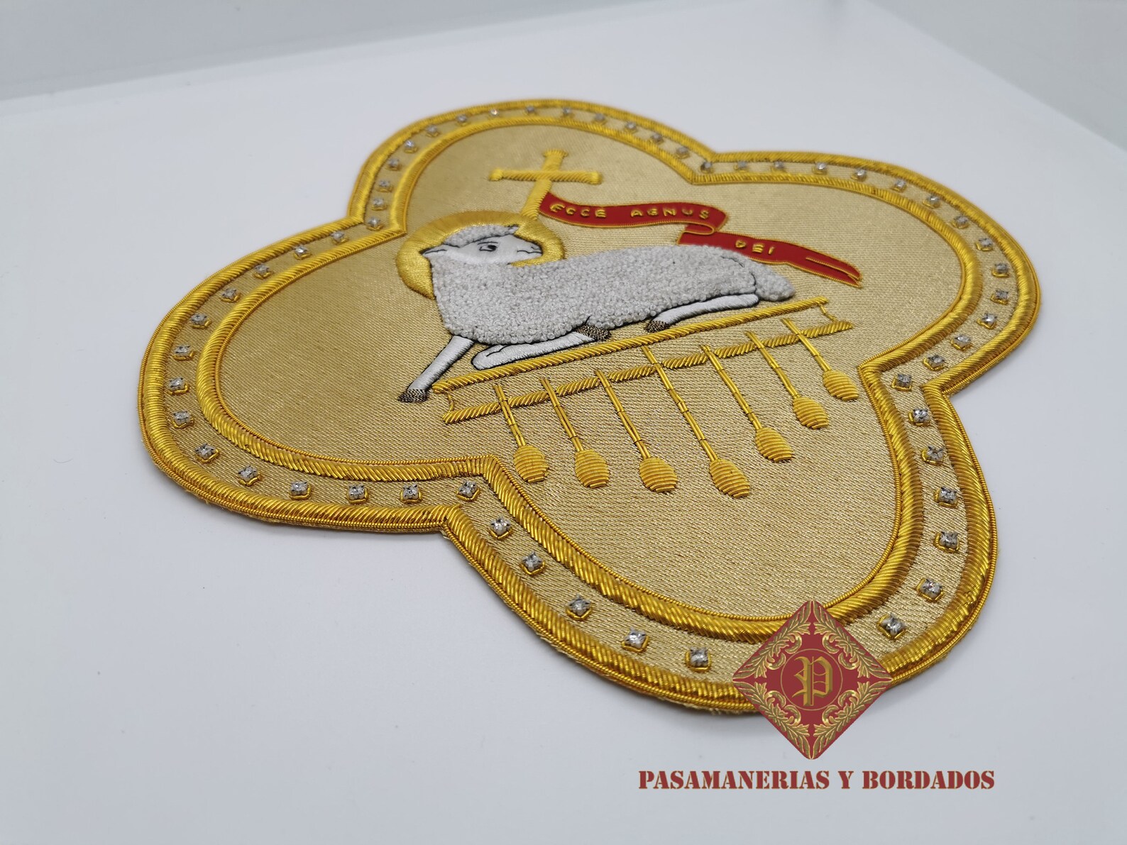 Hand Embroidered Agnus Dei Emblem | Etsy