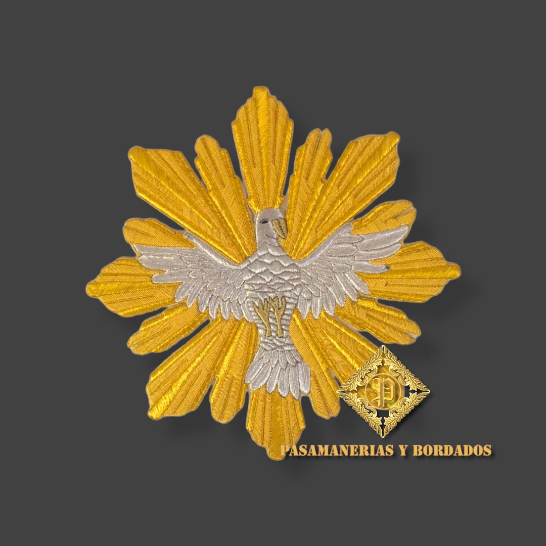 Holy Spirit Emblem Metallic Embroidery - Etsy