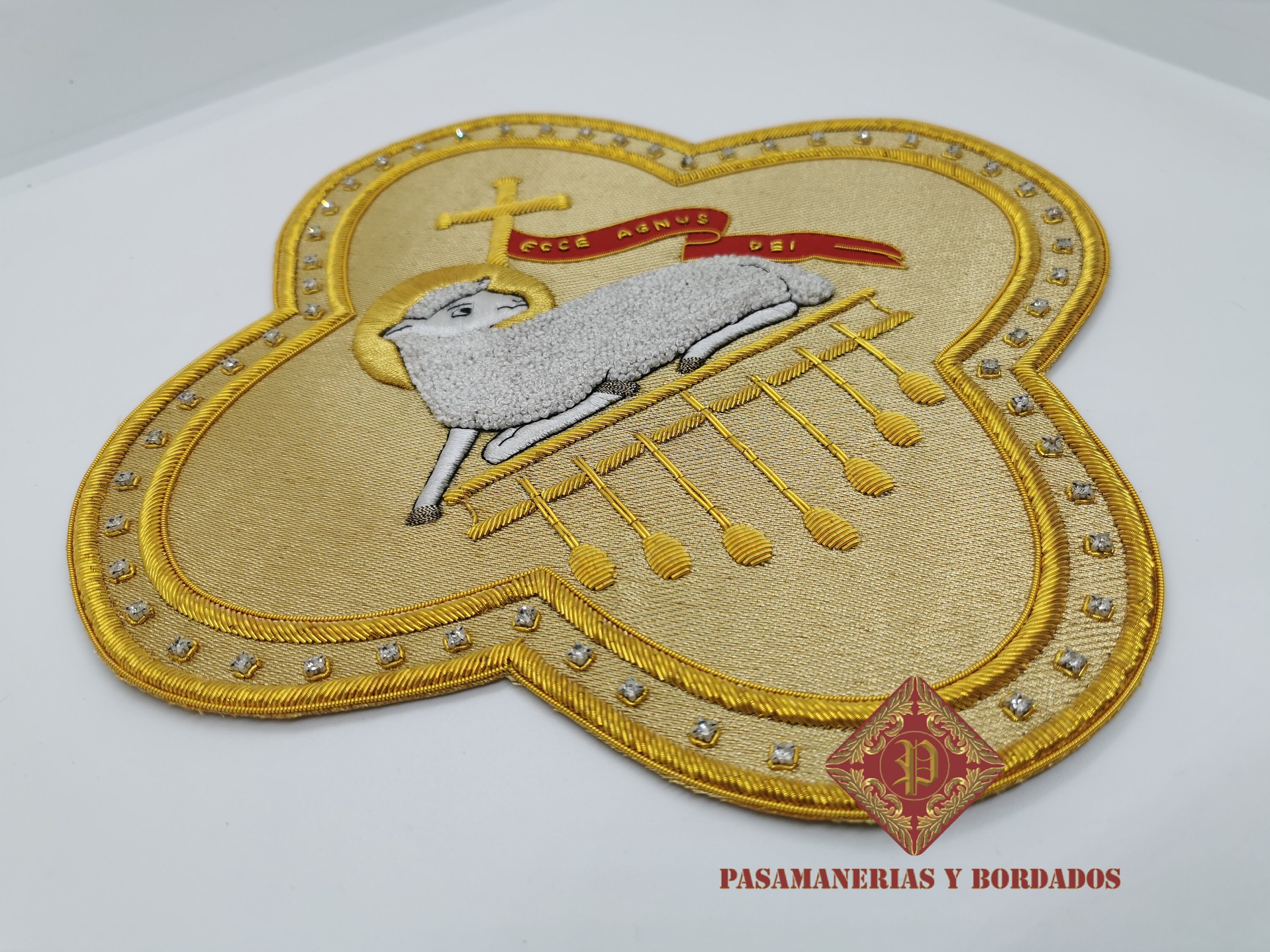 Hand Embroidered Agnus Dei Emblem | Etsy
