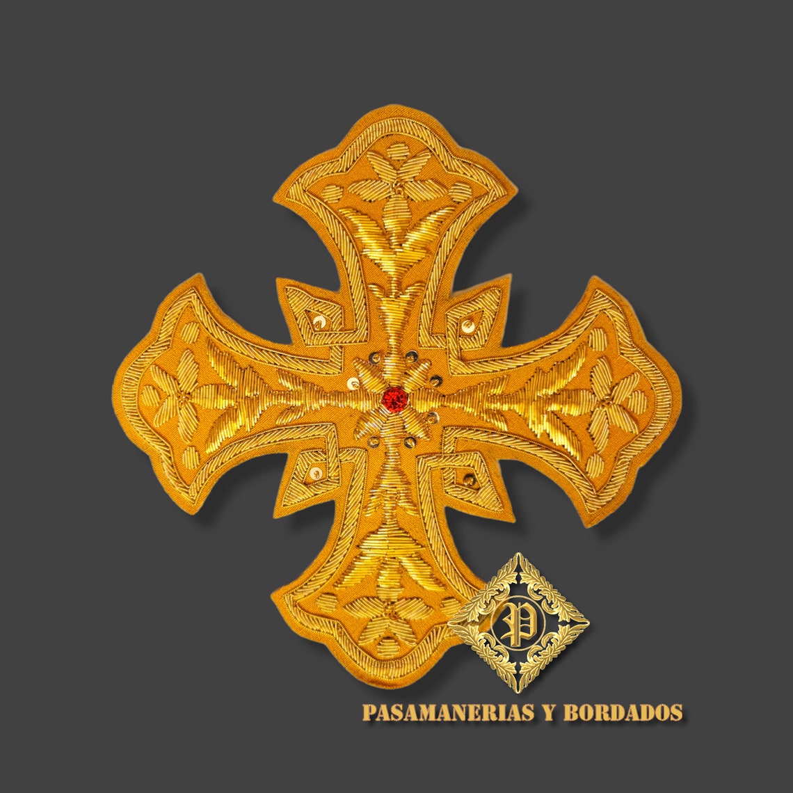 Hand Embroidered Cross for Liturgical Vestments - Etsy