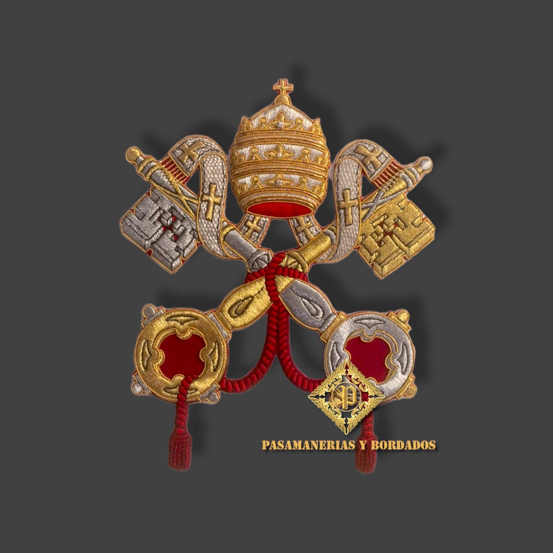 Hand Embroidered Papal Coat of Arm 19cm High - Etsy