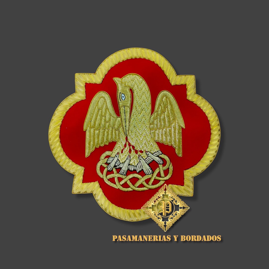 Pelican Hand Embroidered Emblem - Etsy