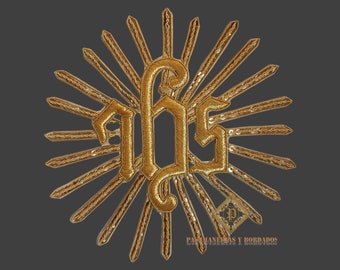 Liturgical Church Emblem IHS Hand-embroidered Sewn on - Etsy