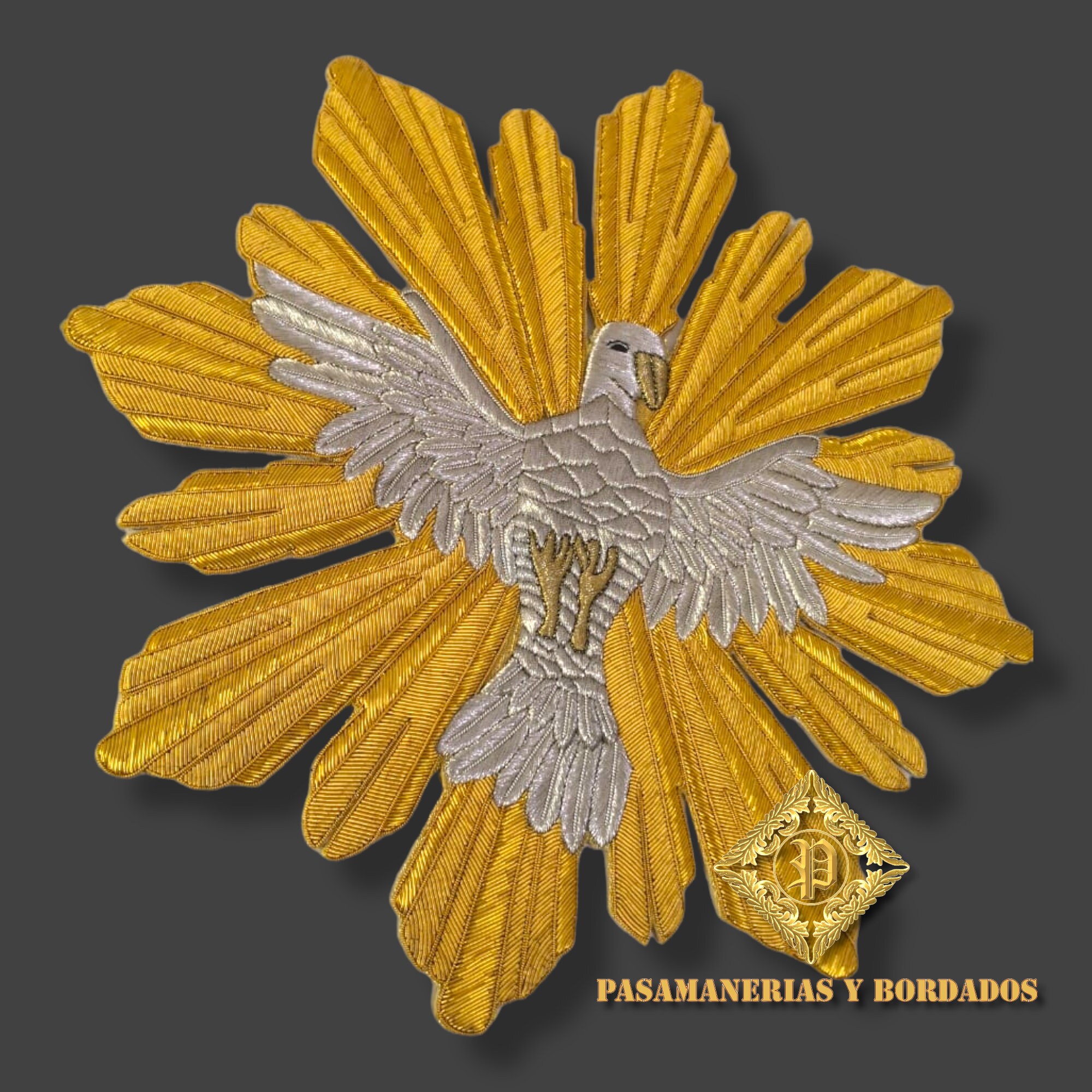 Holy Spirit Emblem Metallic Embroidery - Etsy