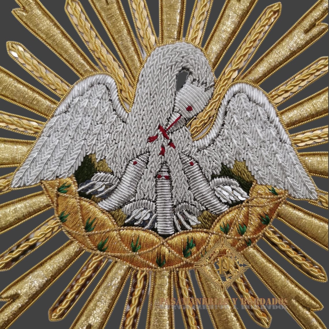 Pelican Emblem Hand Made Metallic - Etsy