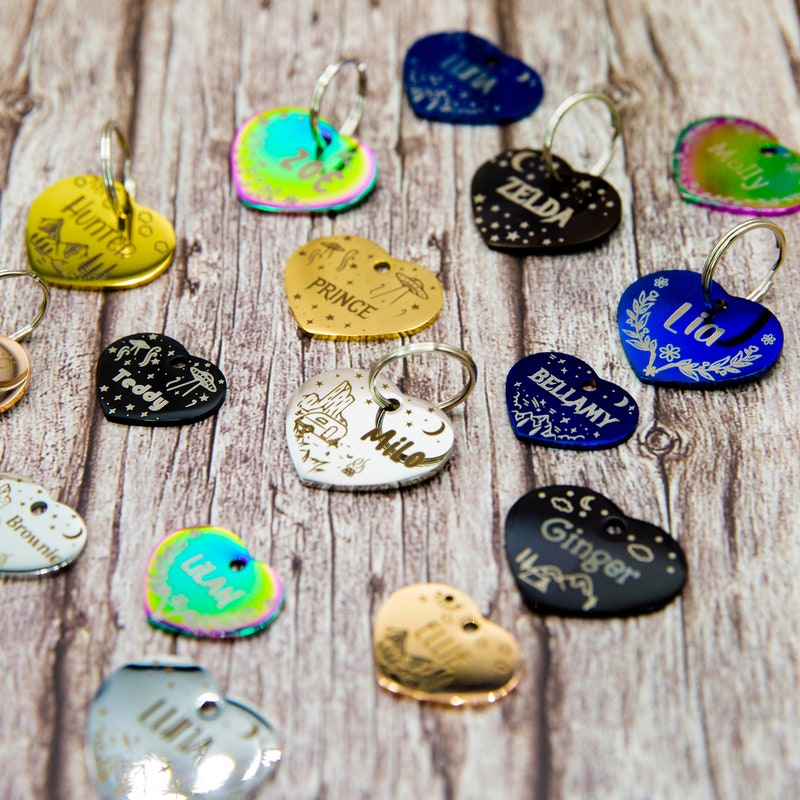 Heart Dog Tag - Etsy