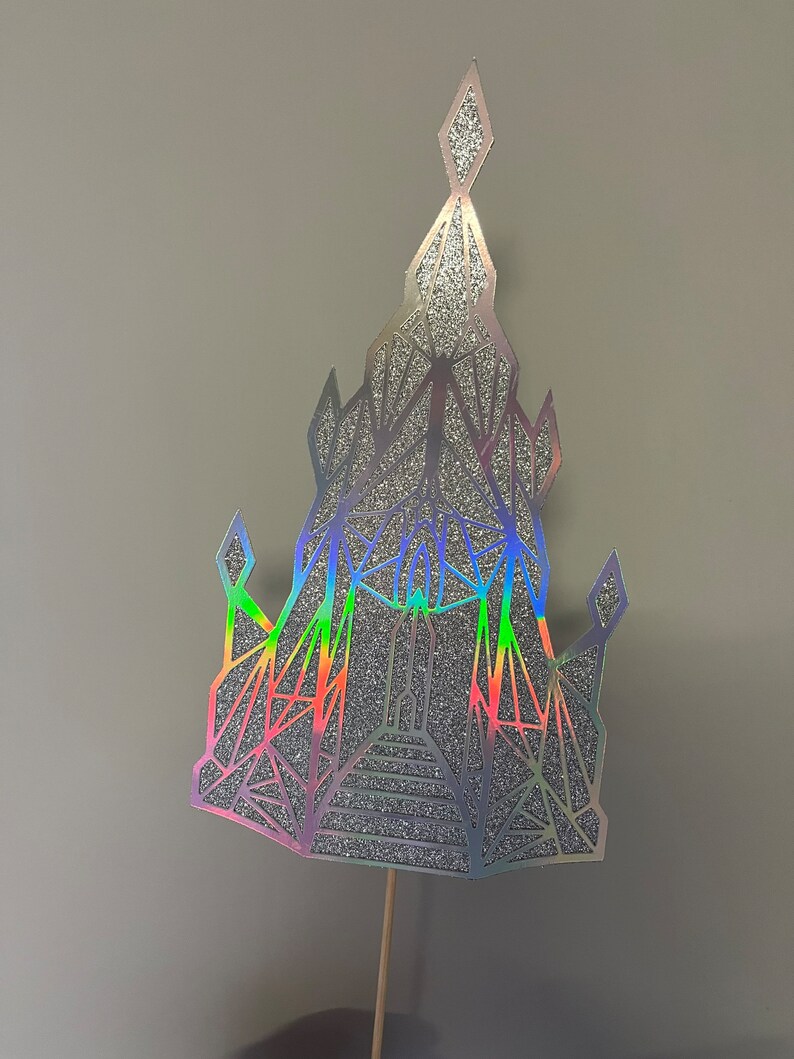 Frozen Inspired Ice Castle Large Cake Topper - Etsy