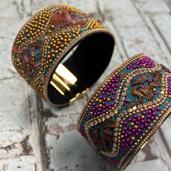 Beaded Cuff - Etsy