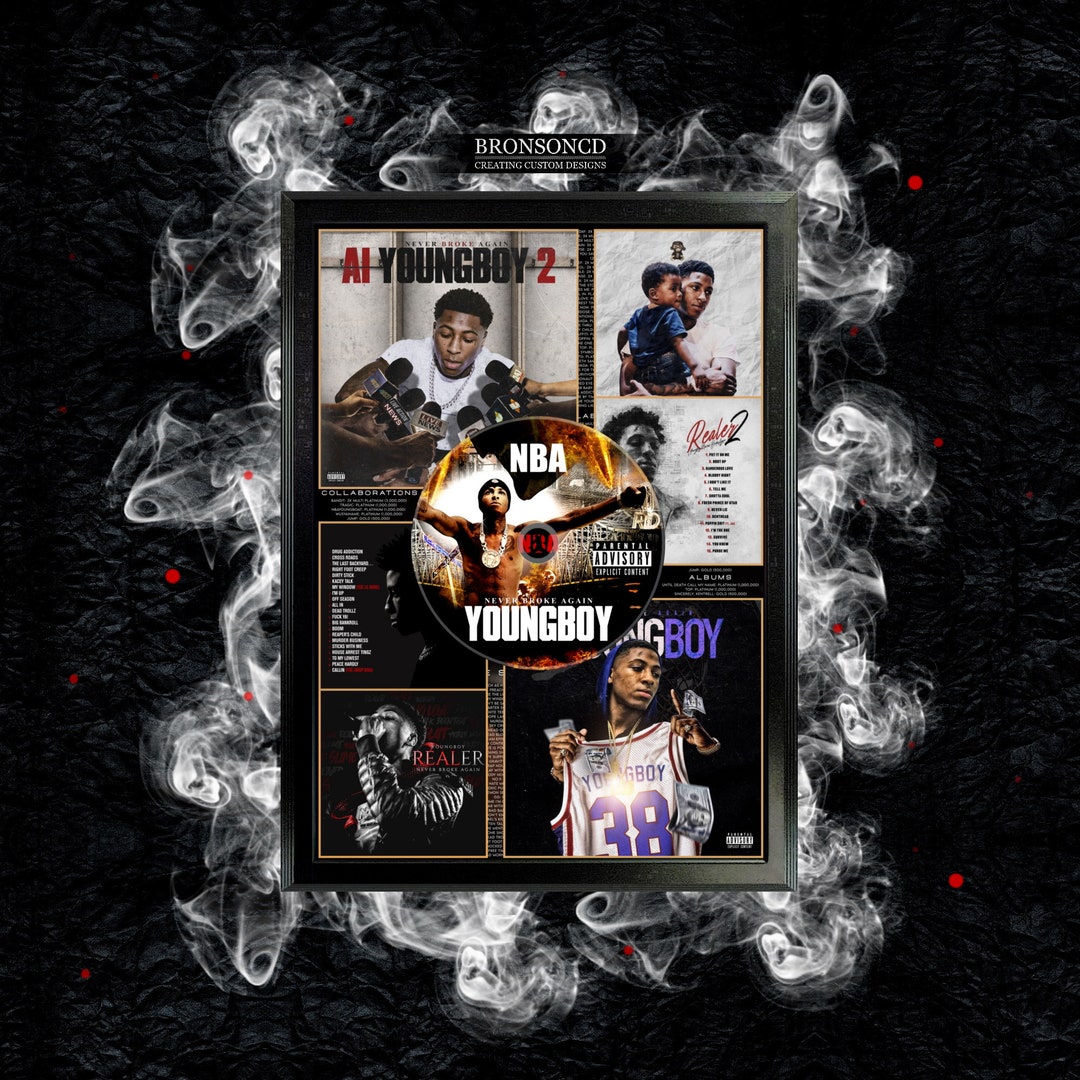Youngboy Never Broke Again Framed Cd Poster NBA Rap Hip - Etsy