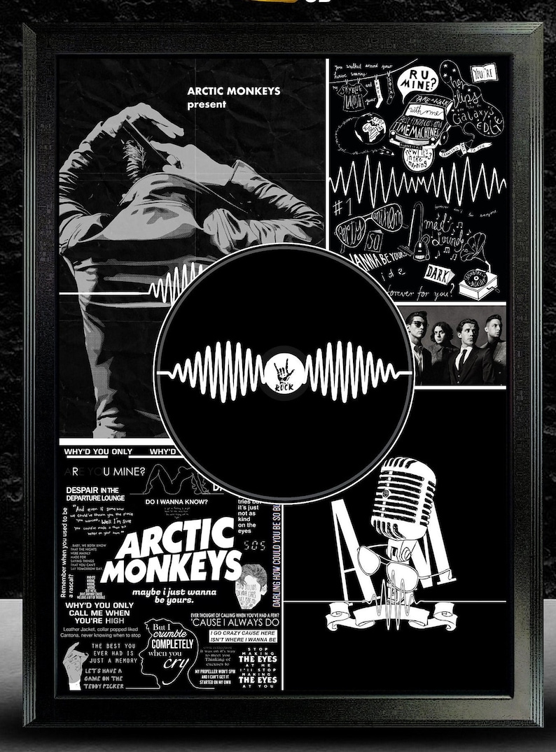 Arctic Monkeys Aesthetic Vintage Poster AM Arctic Monkeys - Etsy