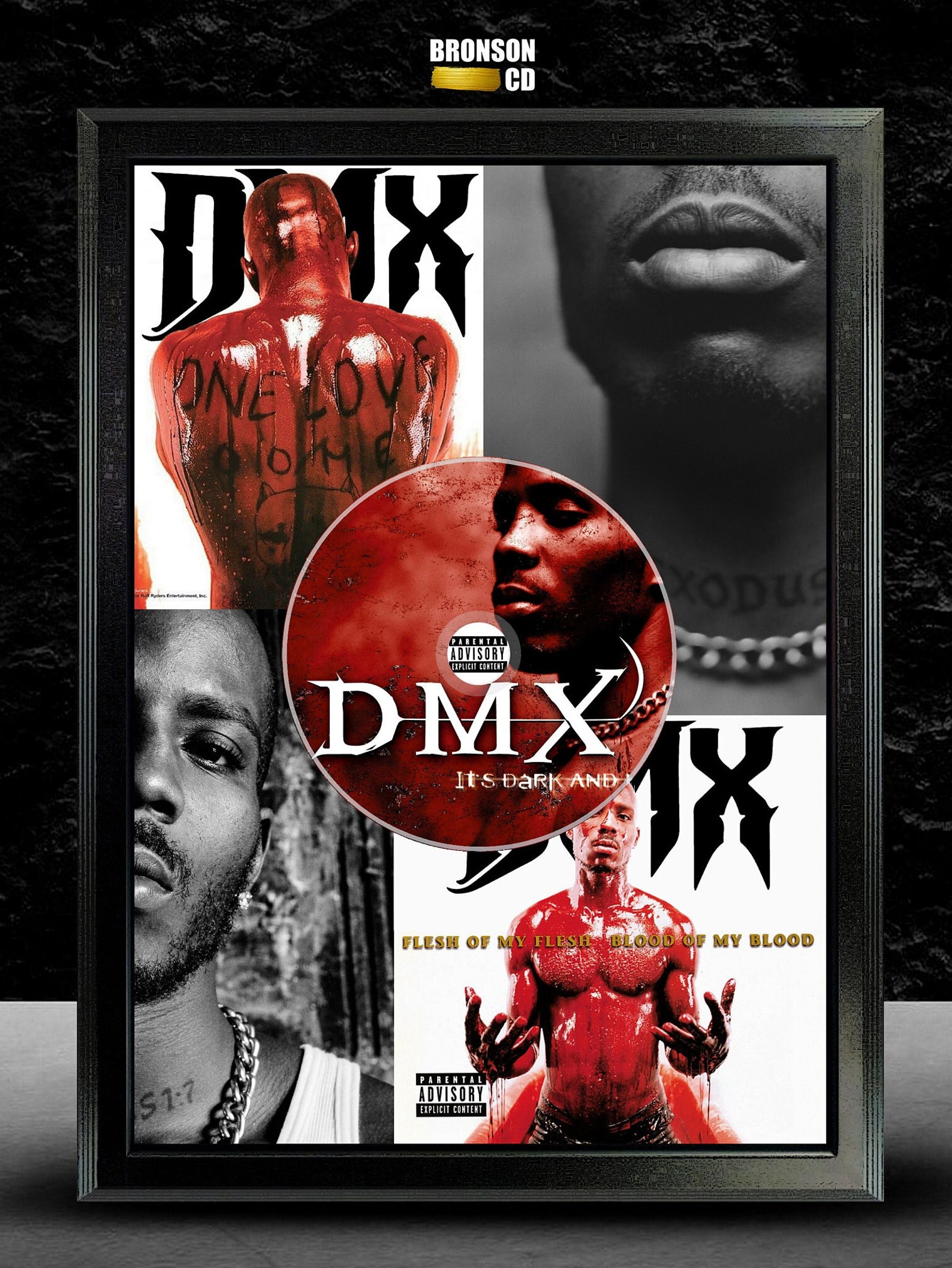 DMX Poster DMX 'it's Dark and Hell is Hot' DMX - Etsy