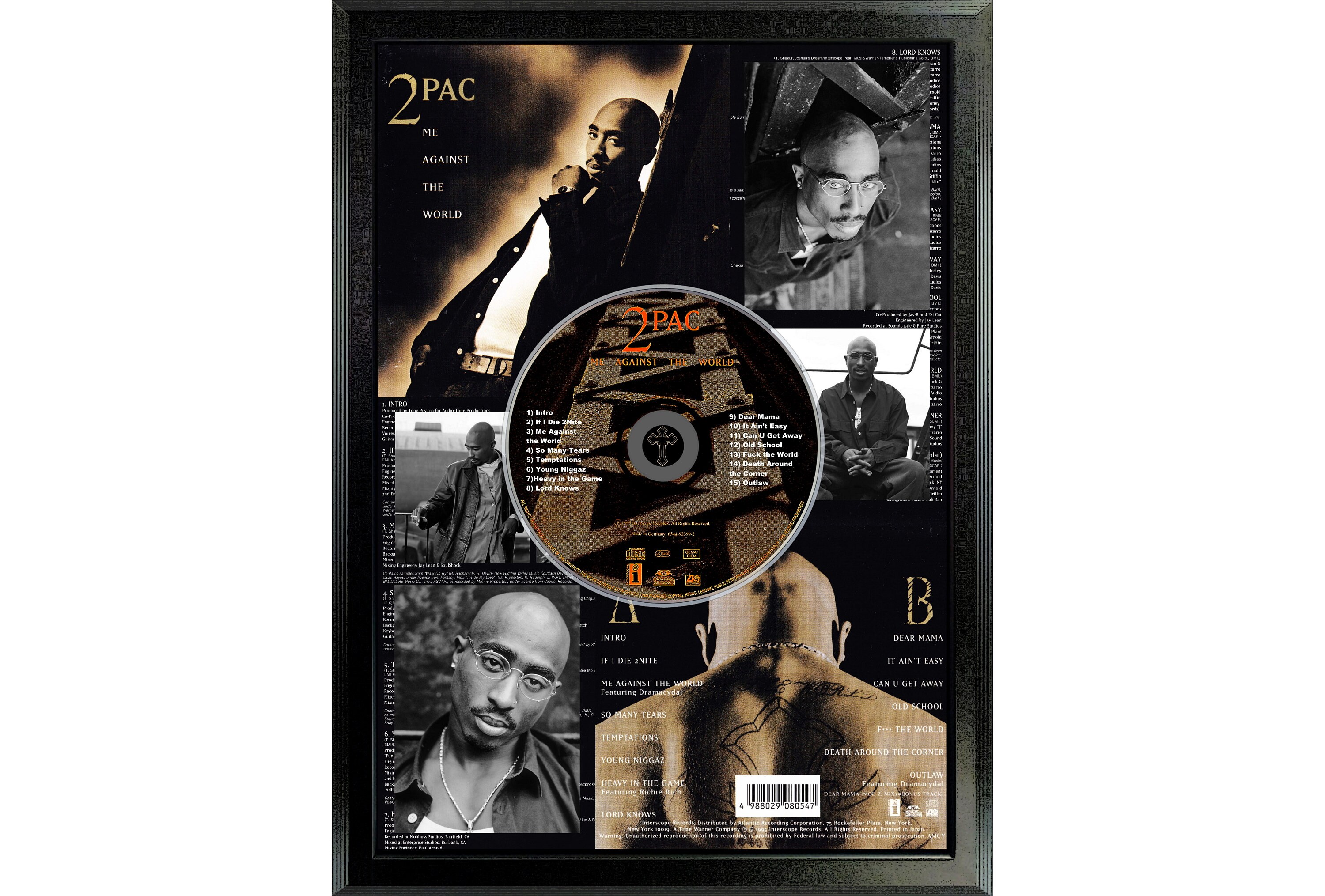 Tupac Amaru Shakur | 2Pac - Cd Poster | All Eyez On Me,Me Against The ...