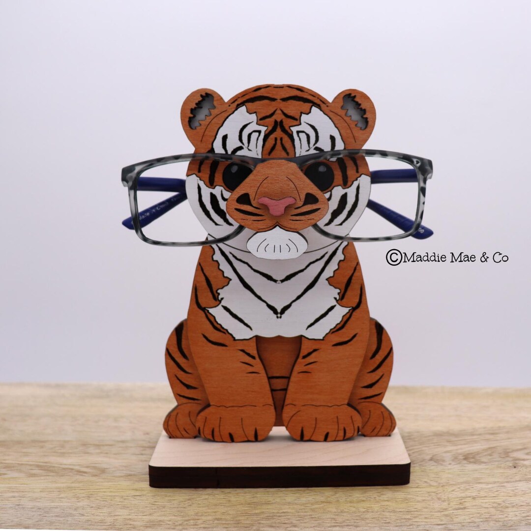 Tiger Eyeglass Stand, Personalized Eyeglass Stand, Boho Chic Decor ...