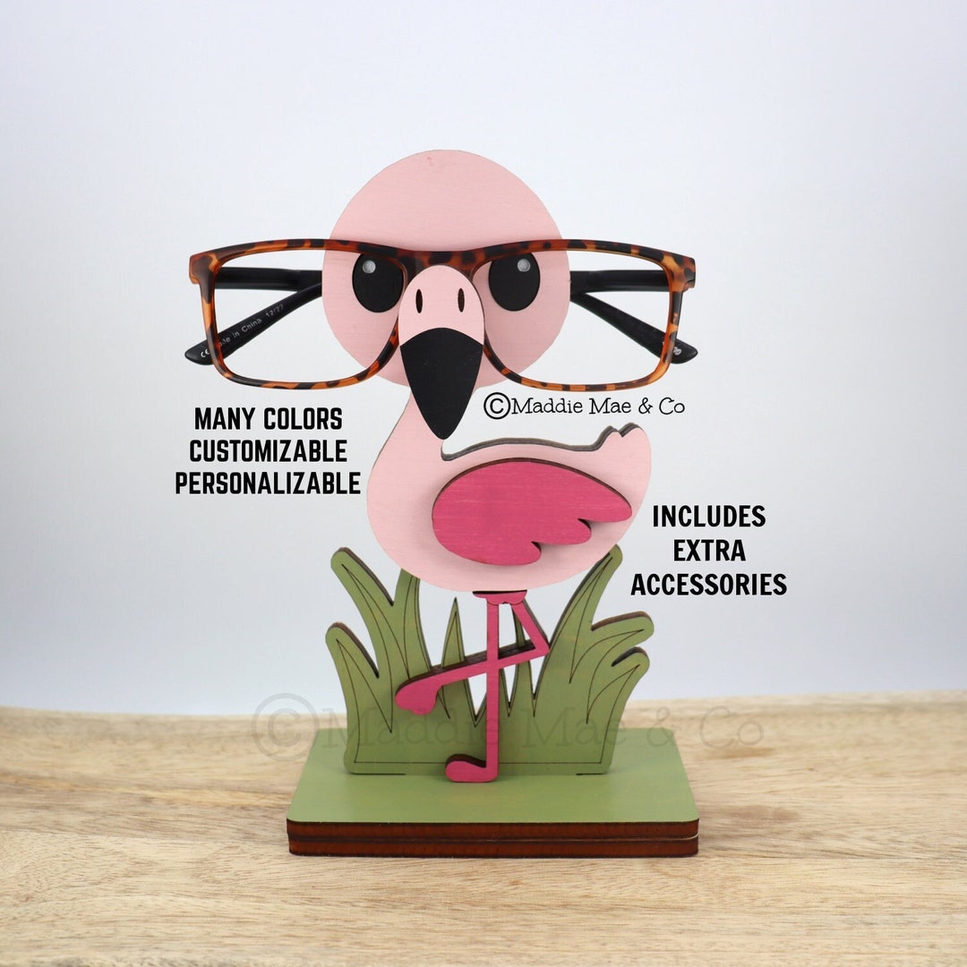 Flamingo Eyeglass Stand Custom Flamingo Gift Flamingo - Etsy
