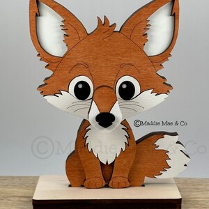 Fox Eyeglass Stand, Custom Fox Gift, Fox Wearing Glasses, Personalized ...