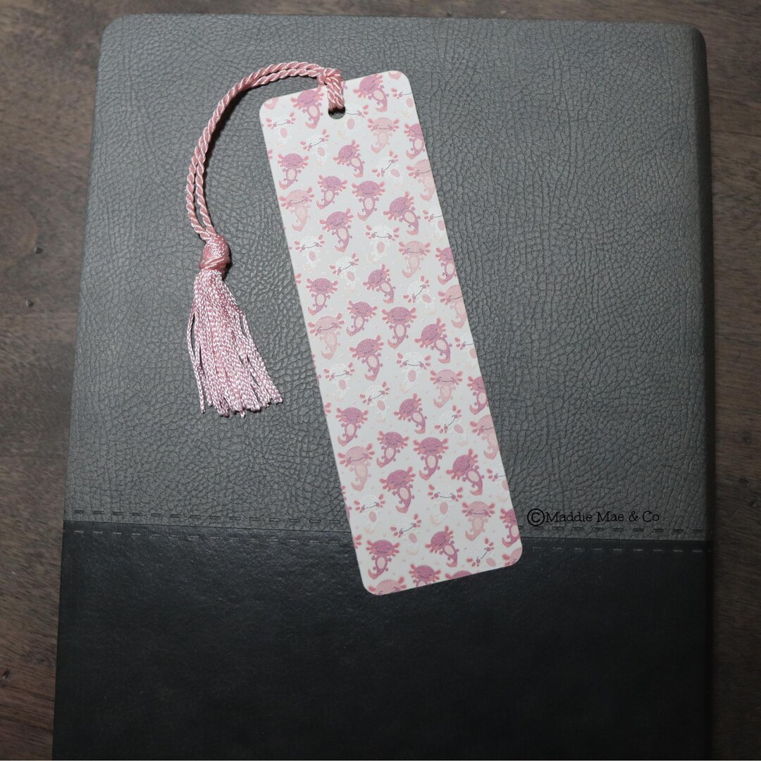 Axolotl Bookmark, Pink Axolotl Bookmark, Book Lover, Teacher Gift, Bulk ...