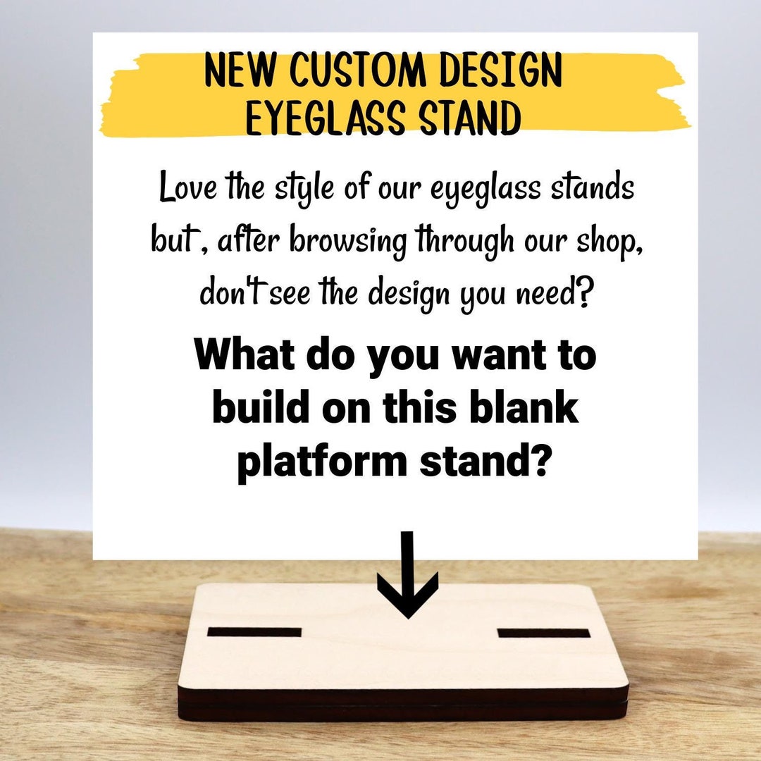 Custom Wooden Eyeglass Stand: Personalized Glasses Holder - Etsy