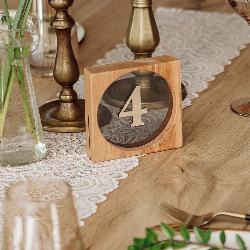 Wood Table Numbers - Etsy
