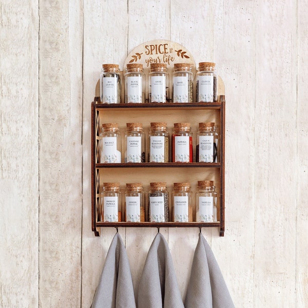 Wall Spice Rack - Etsy