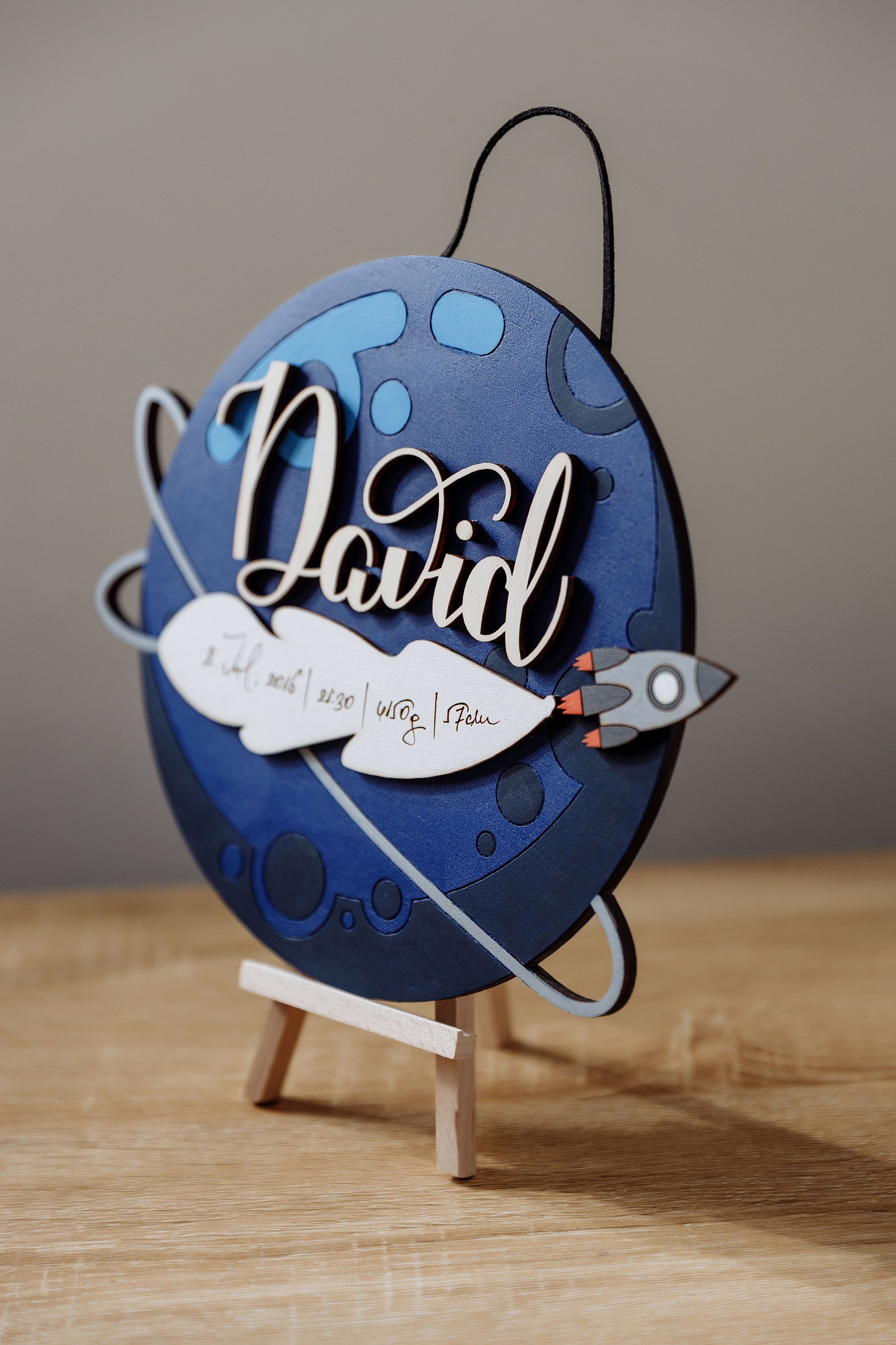 Nursery Space Name Sign Space Themed Wood Sign Kids Door - Etsy