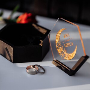 Black Ring Box for Gothic Wedding Ceremony Black Wedding - Etsy