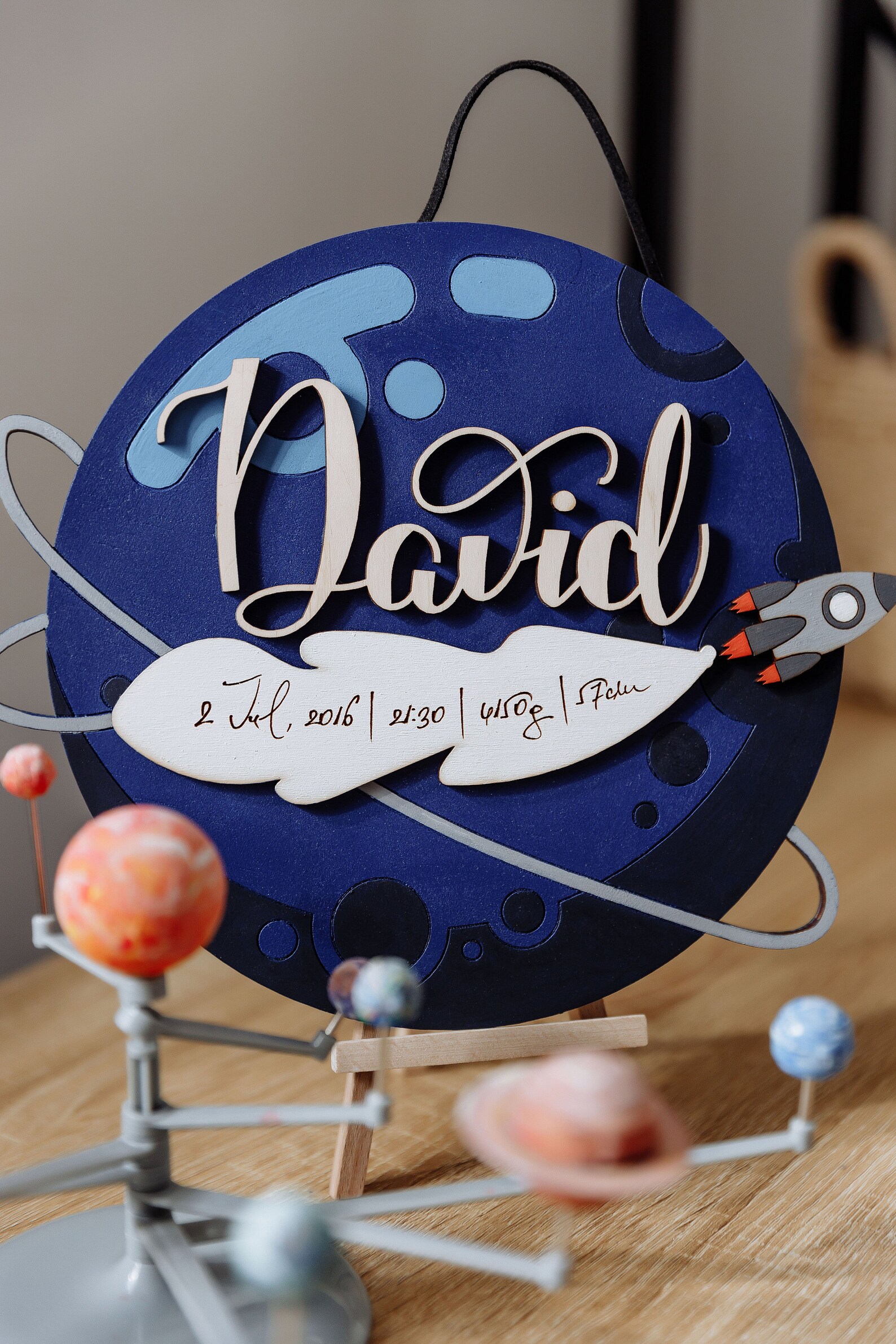 Nursery Space Name Sign Space Themed Wood Sign Kids Door - Etsy