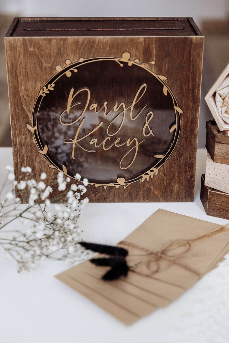 Custom Wedding Card Box: Rustic Envelope Keepsake - Etsy