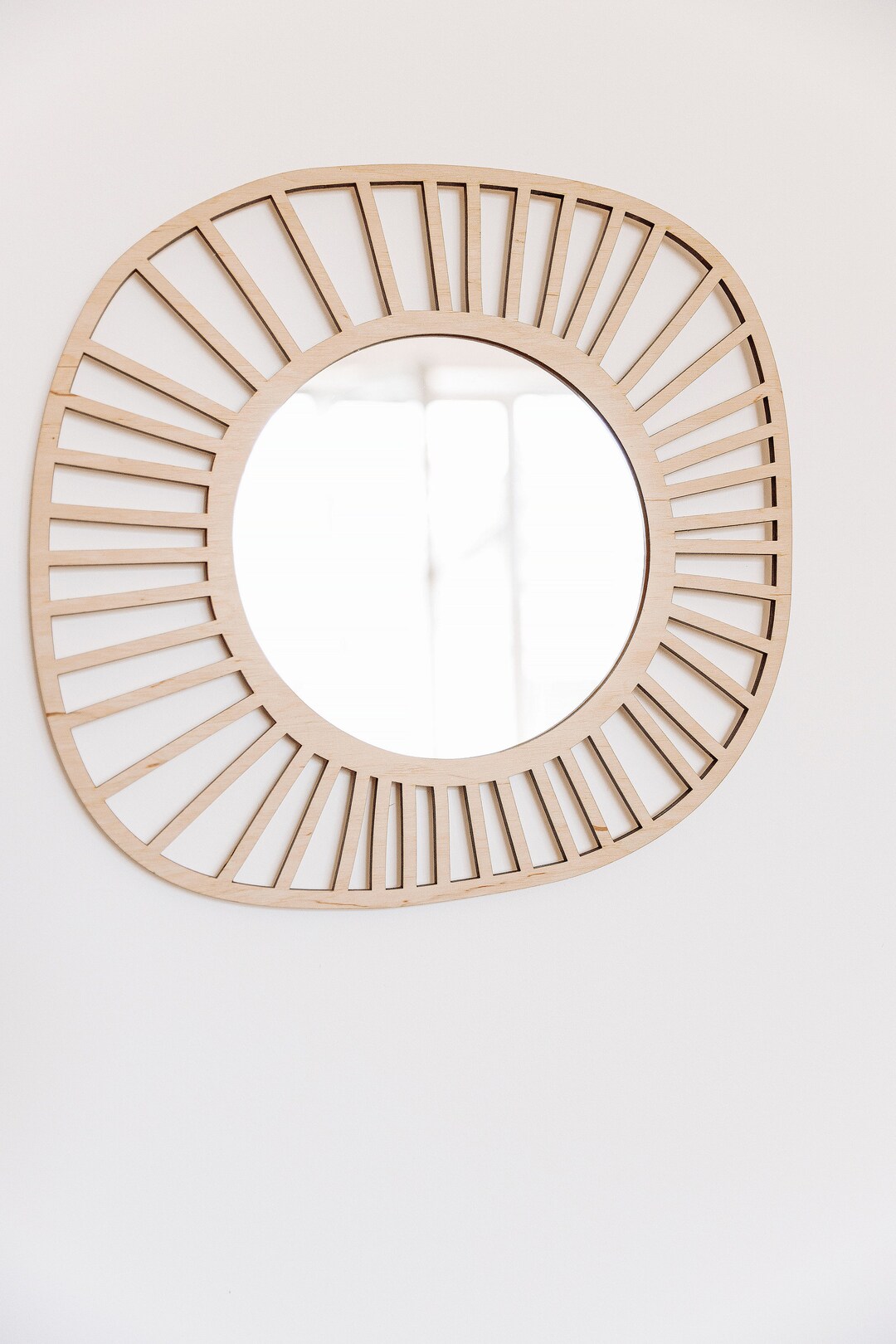 Sunburst Mirror Round Mirrors for Wall Small Hanging Mirror Framed ...