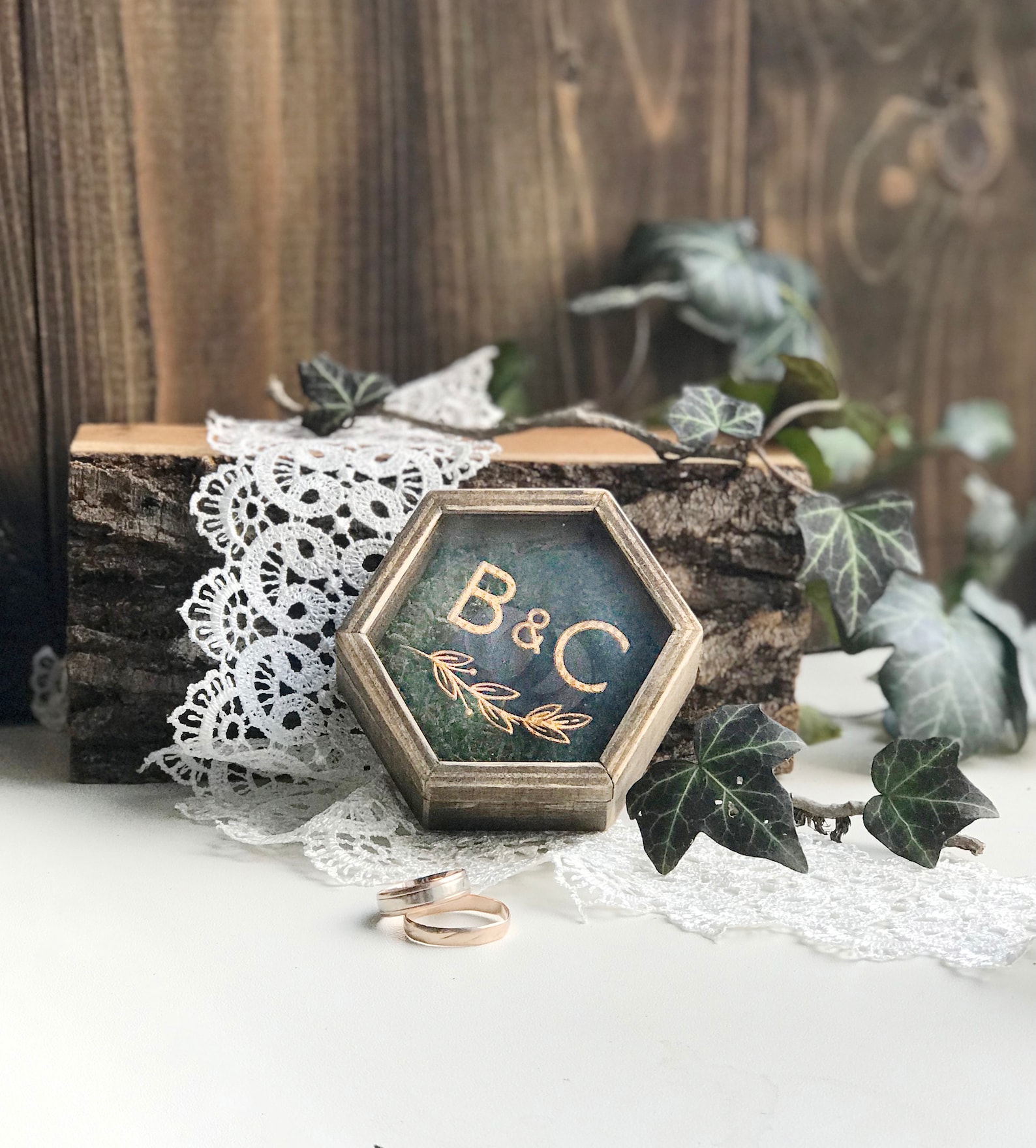 Proposal Engagement Wedding Ring Box With Gold or Silver - Etsy