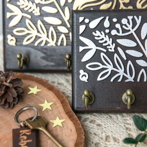 Personalized Key Holder for Wall Modern Entryway Organizer Key Hook ...