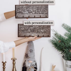 Personalized Key Holder for Wall Modern Entryway Organizer Key Hook ...