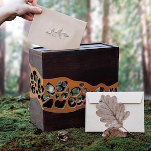 Wooden Wedding Card Box: Enchanted Forest Theme - Etsy