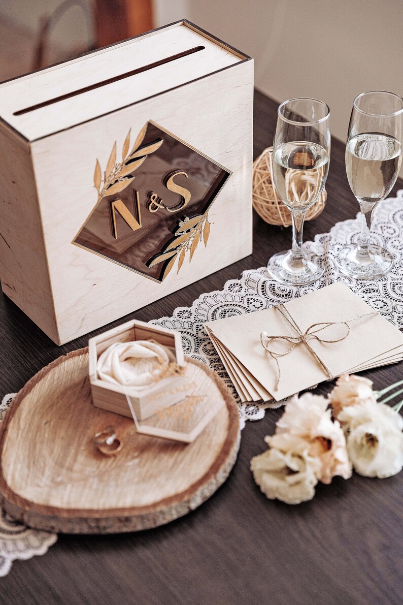 Personalized Wedding Card Box Wedding Decorations Wooden - Etsy