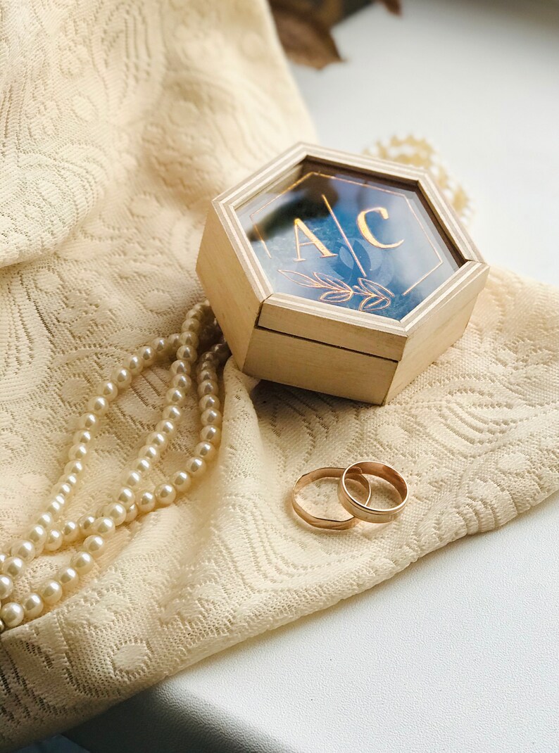 Proposal Engagement Wedding Ring Box With Gold or Silver - Etsy