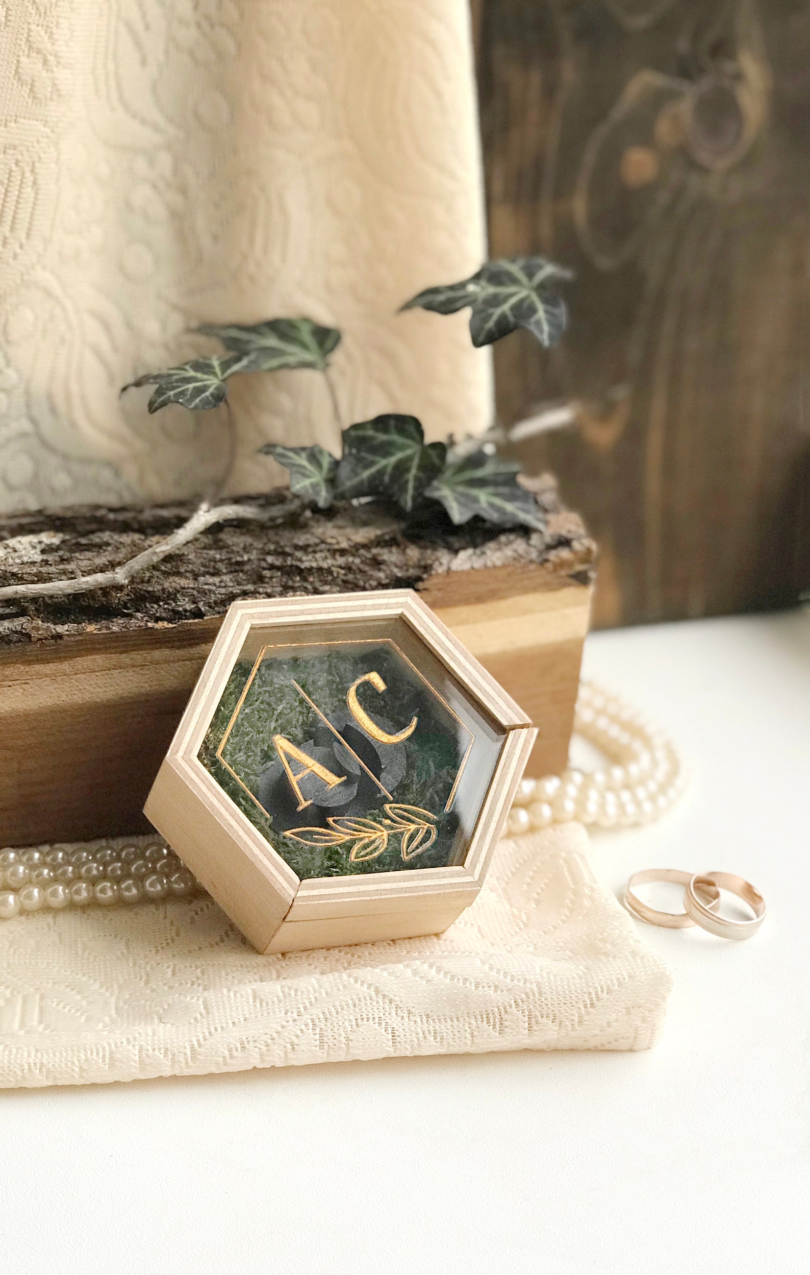 Personalized Wedding Ring Box Custom Ring Bearer Box for - Etsy