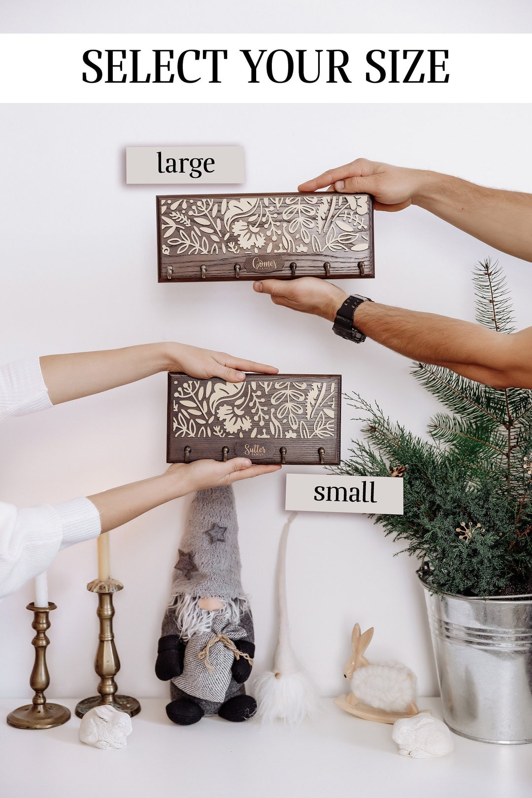 Entryway Key Racks for Wall Personalized Gold Key Holder for Wall ...