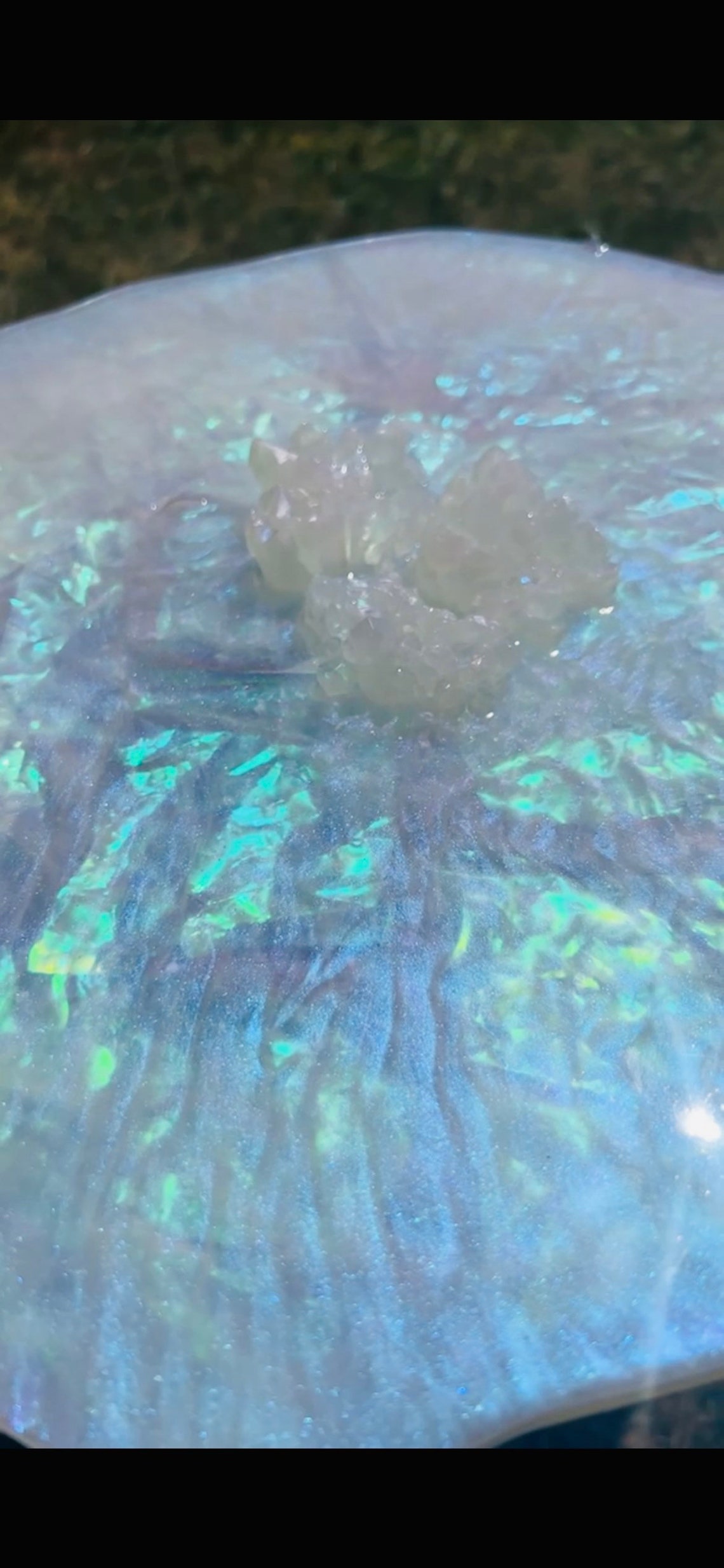 Opal Geode Side Table - Etsy