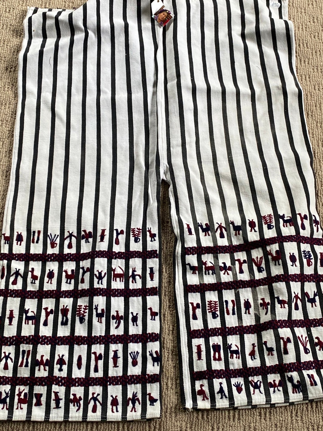 Vintage Tribal Pants Handwoven With Mayan Symbols - Etsy