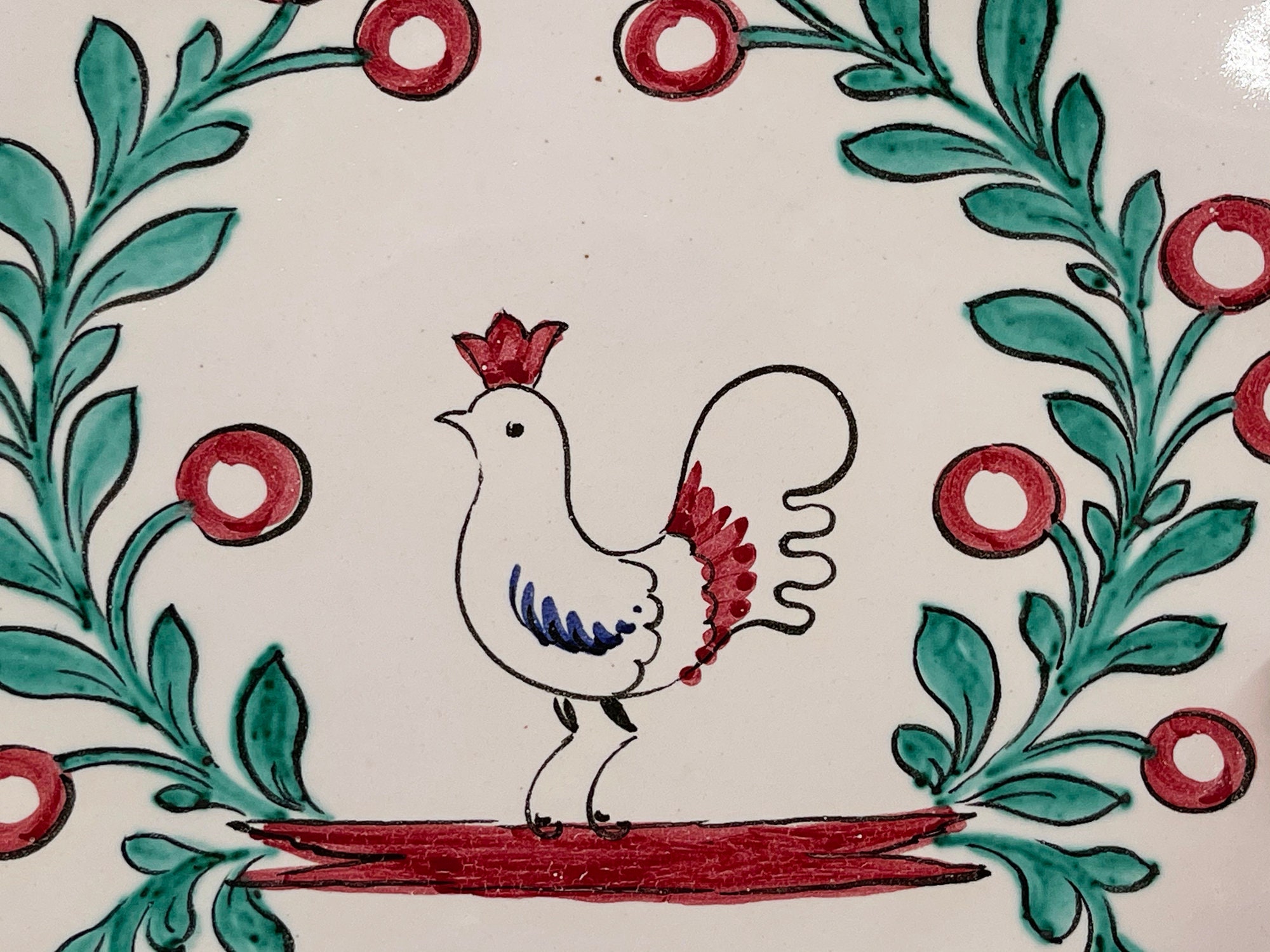 Vintage Italian Ceramic Chicken-rooster Plate // Retro Italy - Etsy