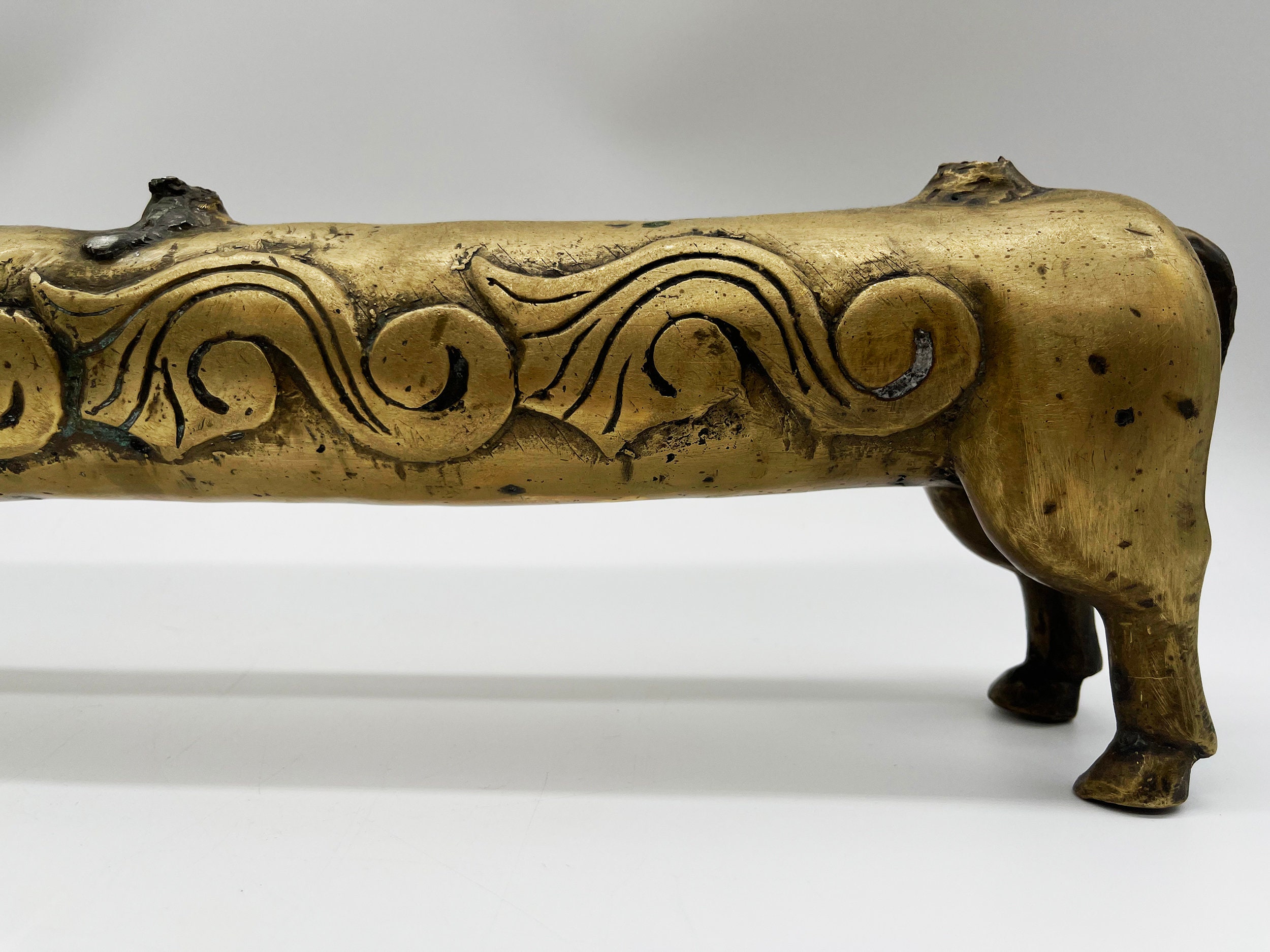 Vintage Brass Elephant Wiener-dog Dachshund Figure Sculpture - Etsy