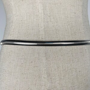 Vintage 80s Silver Snake Belt // 1980s - Etsy