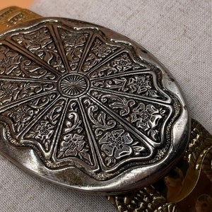 Vintage Metal Snake Belt Western Buckle // Retro 80s 1980s Gold Silver ...