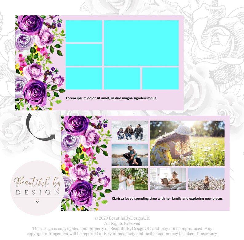 Purple Flowers Funeral Powerpoint Presentation, Funeral Slide Show ...