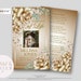 Gold Funeral Prayer Card/bookmark With Photo, in Loving Memory ...