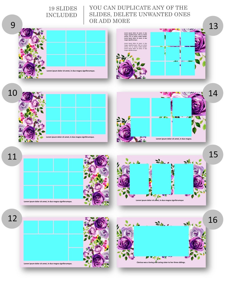 Purple Flowers Funeral Powerpoint Presentation, Funeral Slide Show ...