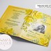 BI-FOLD Yellow Flower Funeral Program Template, Celebration of Life ...